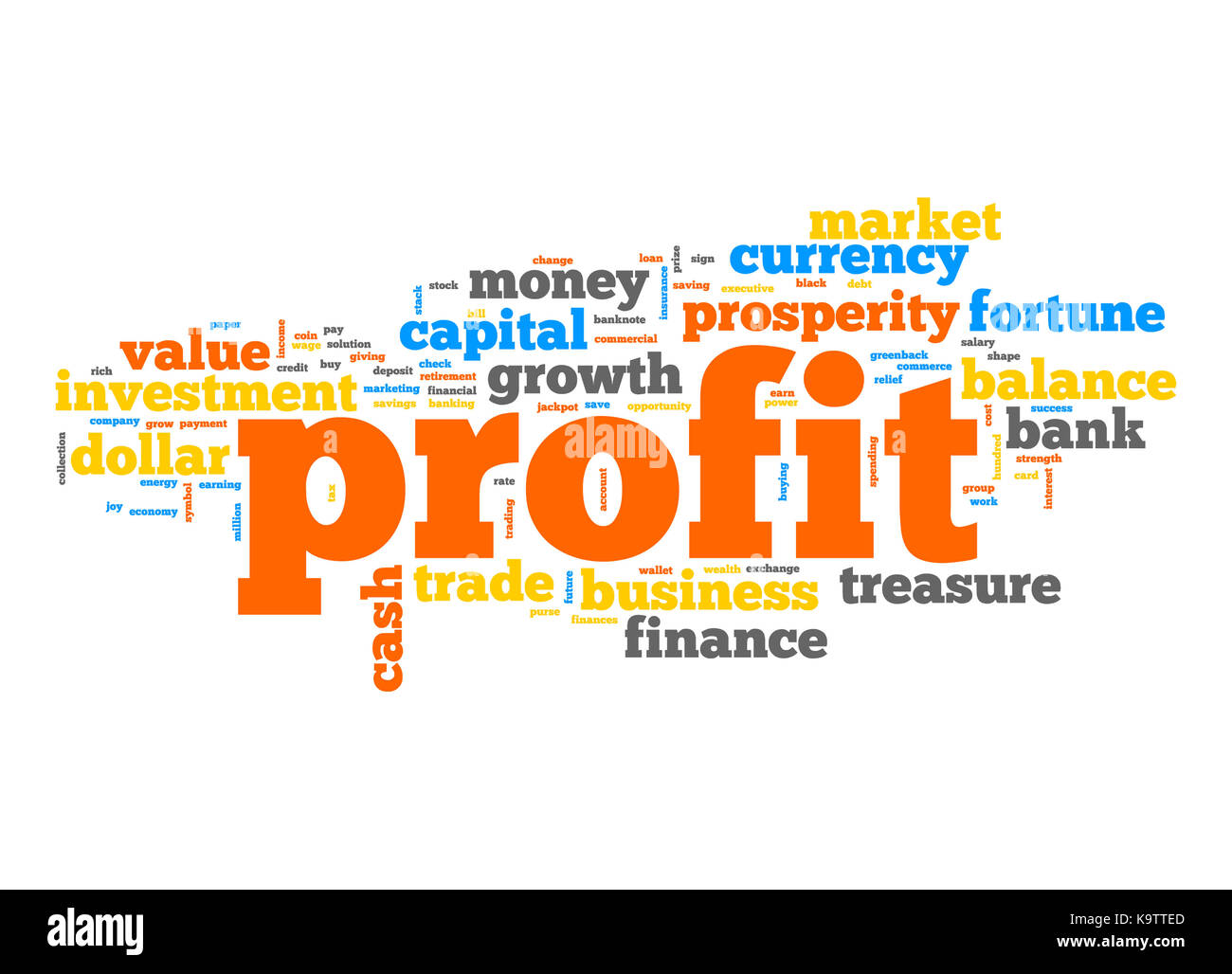 Profit word cloud Stock Photo - Alamy