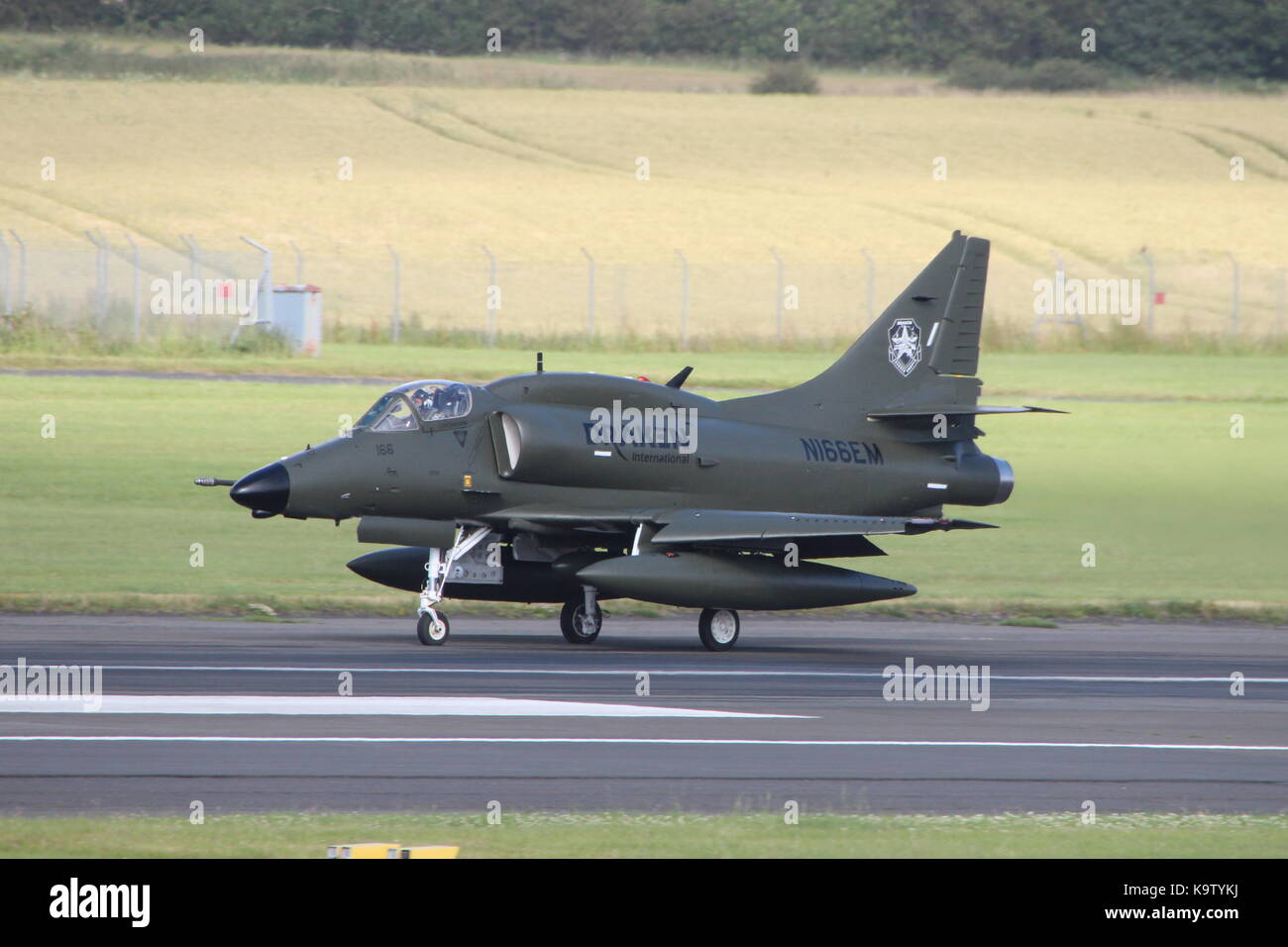 N166EM, a Douglas A-4N Skyhawk operated by Draken International's ...