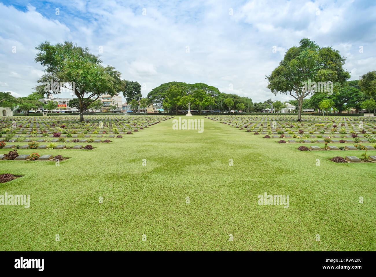 Kanchanaburi War Cemetery in Kanchanaburi, Thailand Stock Photo - Alamy