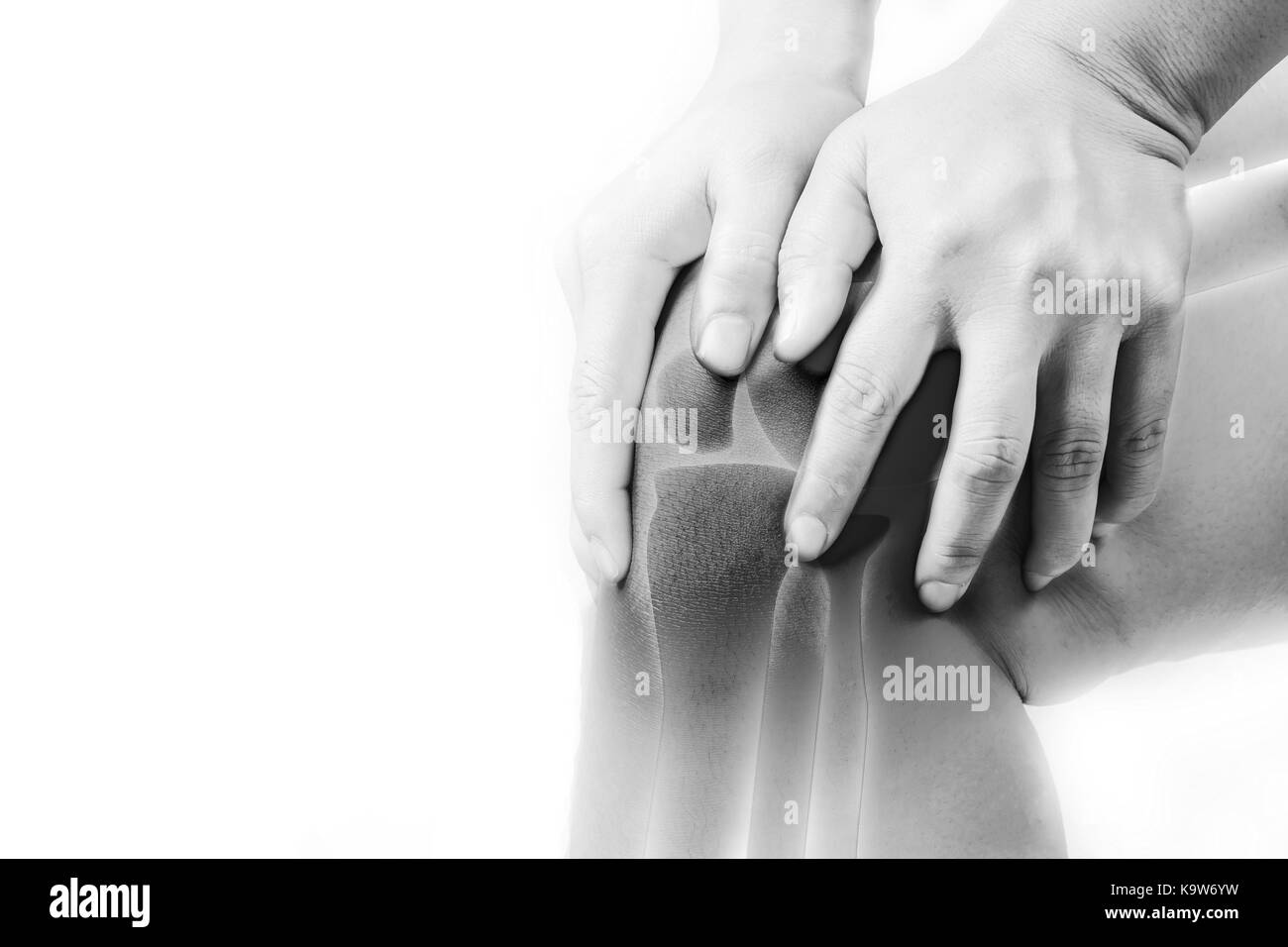 knee injury in humans .knee pain,joint pains people medical, mono tone ...