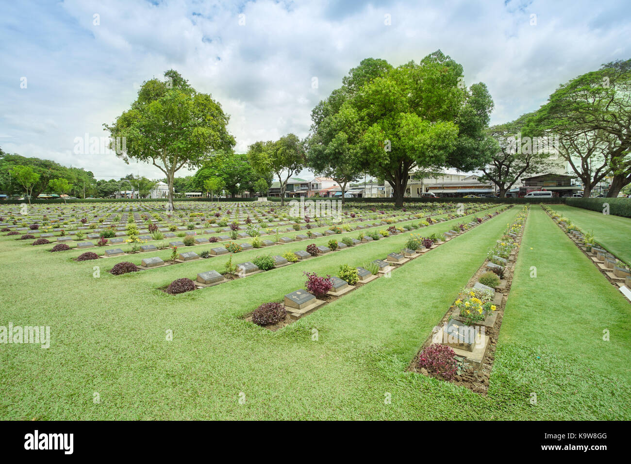 Kanchanaburi War Cemetery in Kanchanaburi, Thailand Stock Photo - Alamy
