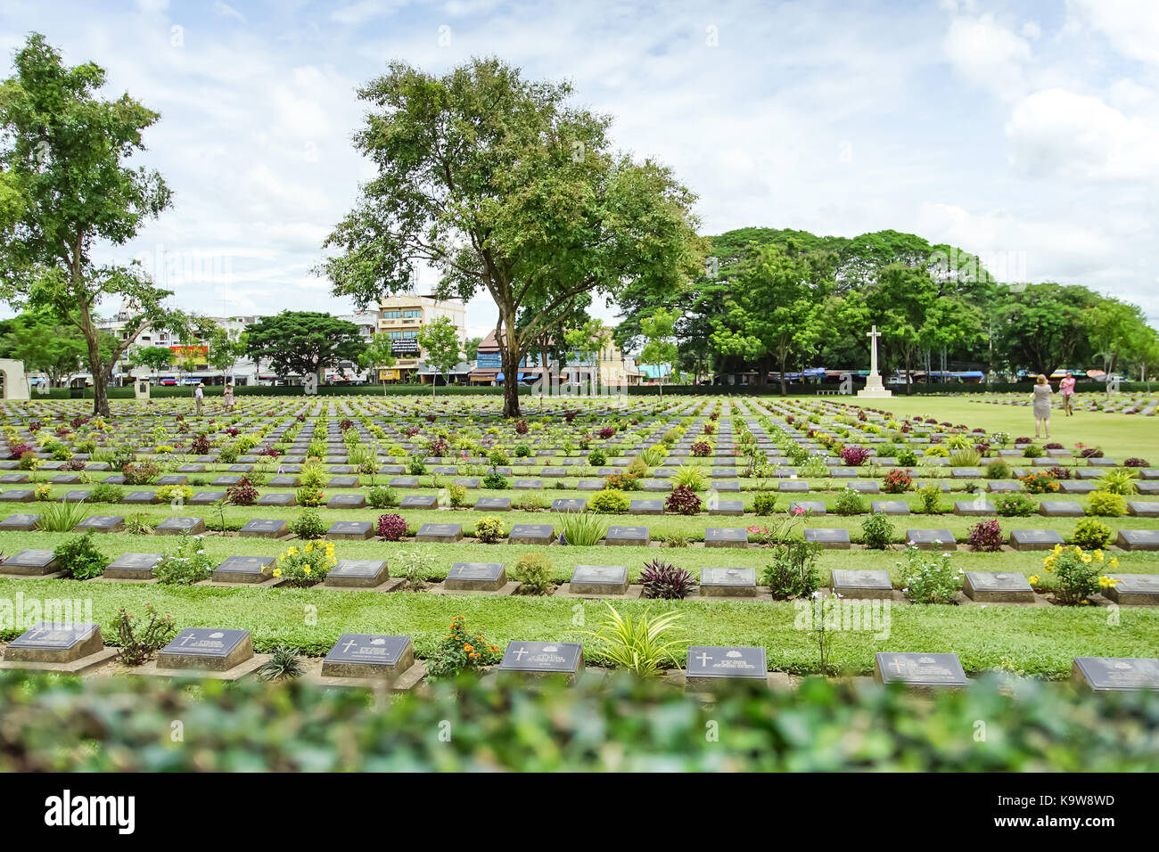 Kanchanaburi War Cemetery in Kanchanaburi, Thailand Stock Photo - Alamy