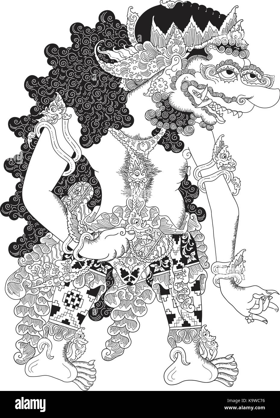 Wayang kulit jawa Cut Out Stock Images & Pictures - Alamy