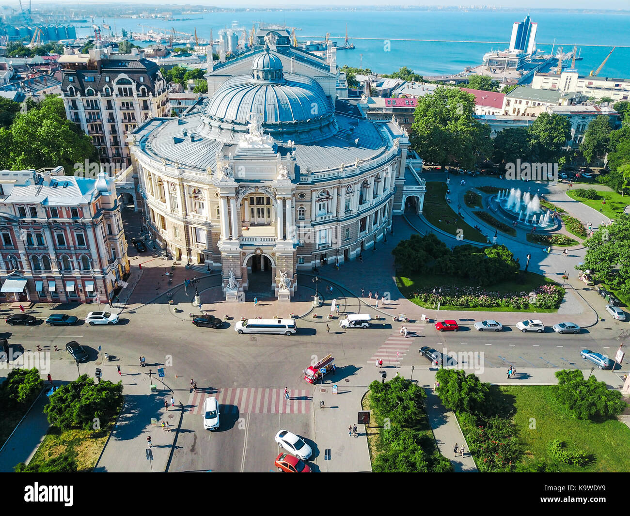 Aerial view Opera and Ballet Theater Stock Photo - Alamy