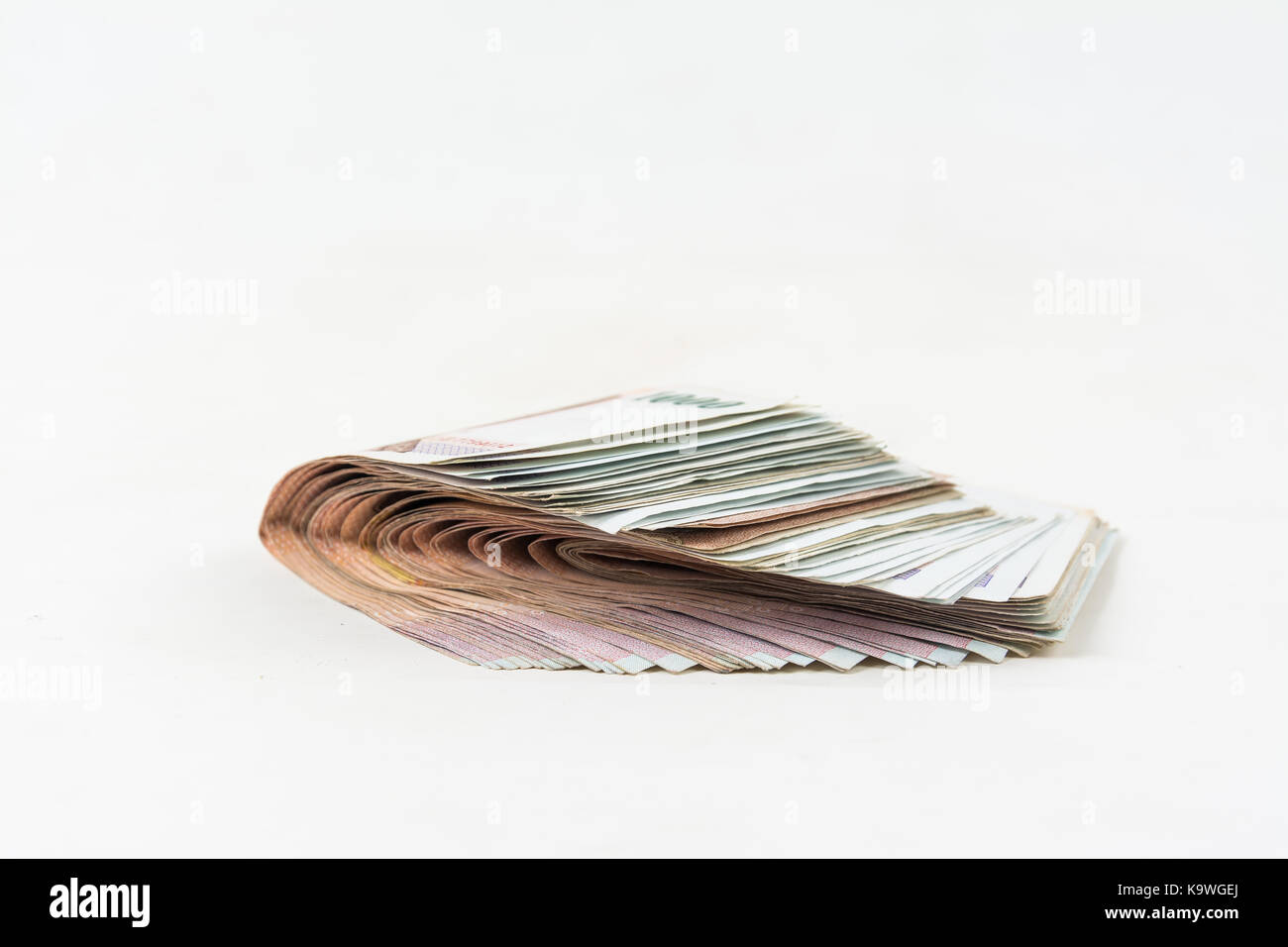 Bank note or money isolate on white background Stock Photo - Alamy