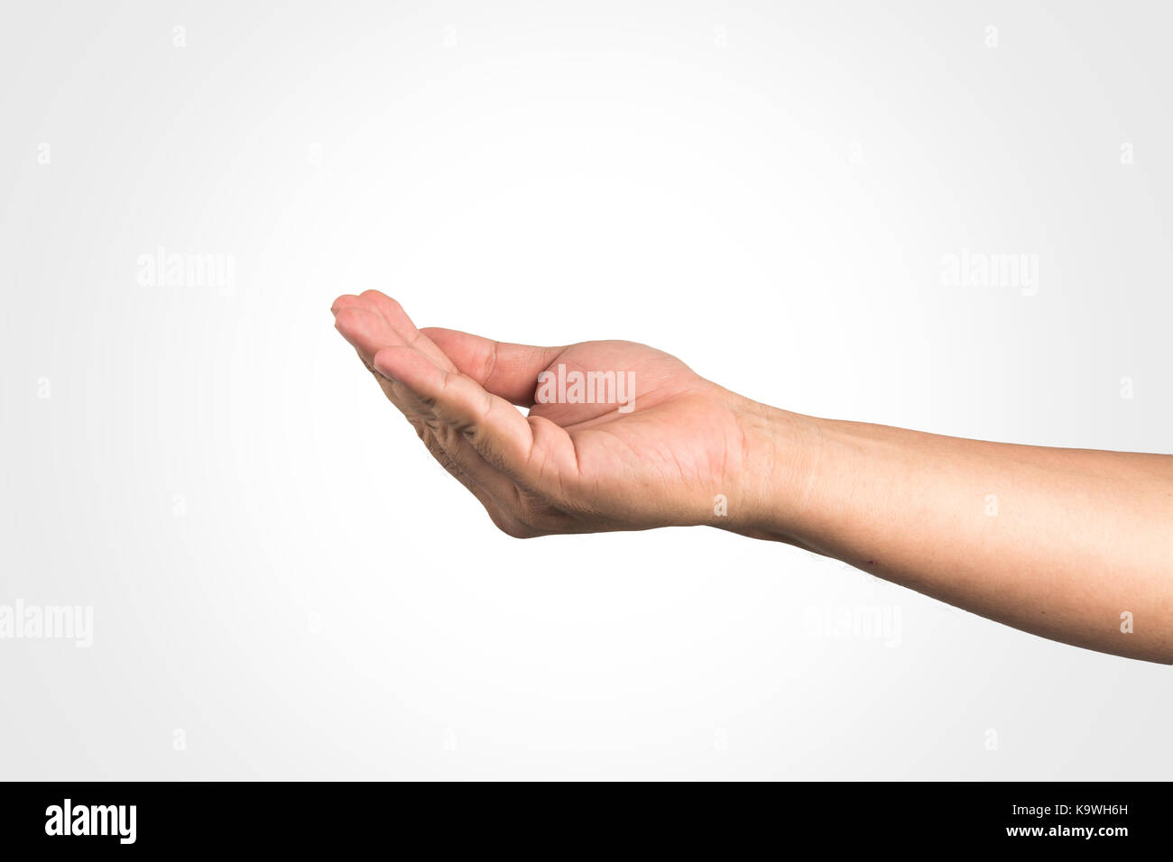 Hand on white background, isolate Stock Photo - Alamy