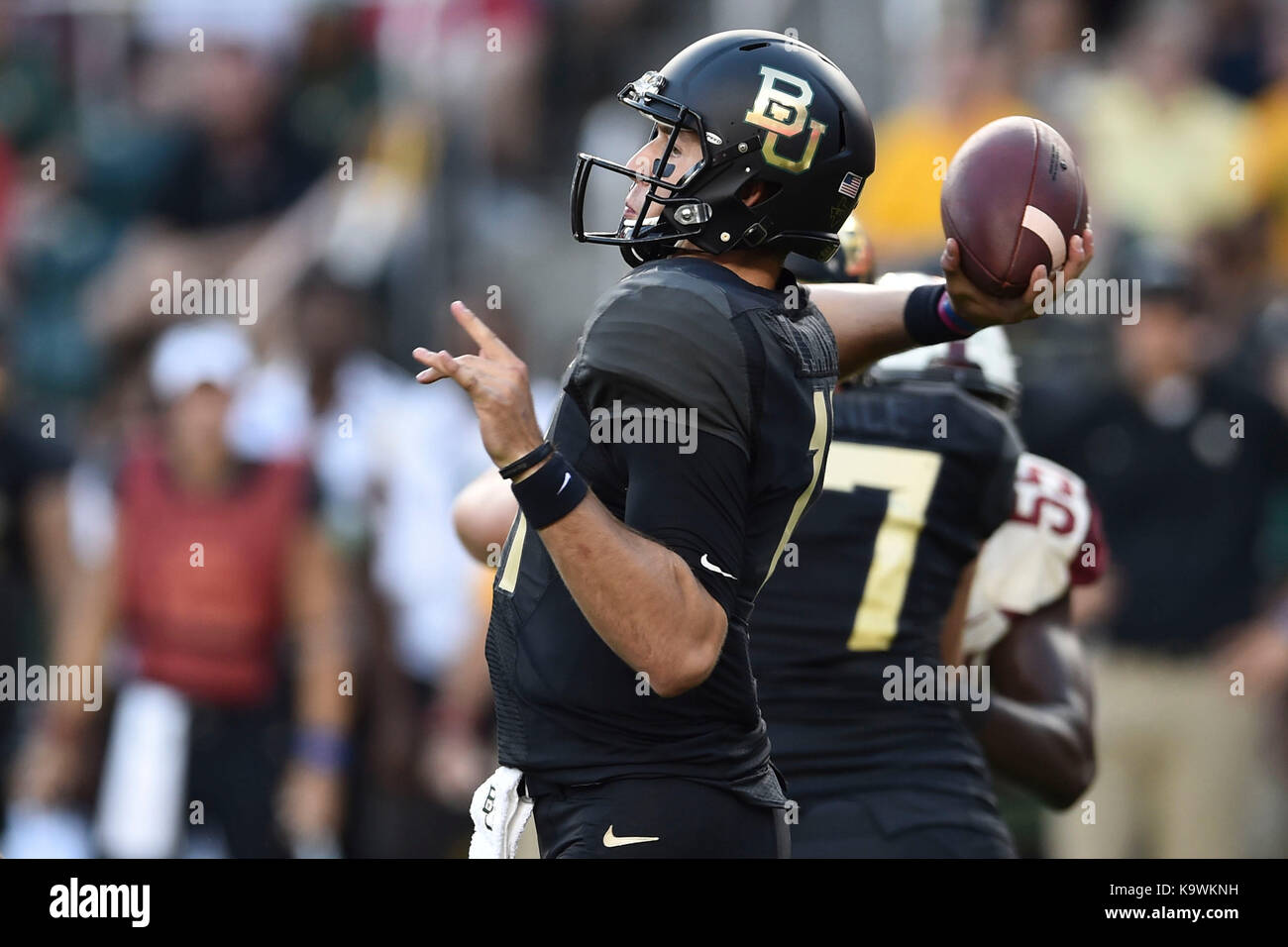Waco, Texas, USA. 23rd Sep, 2017. Baylor Bears quarterback Zach Smith ...