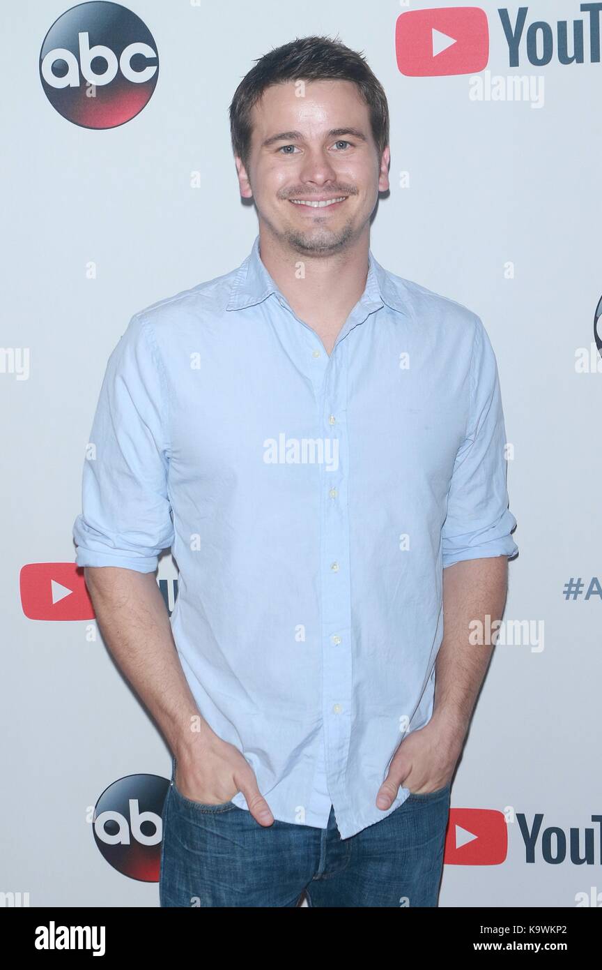 New York, NY, USA. 23rd Sep, 2017. Jason Ritter at YouTube TV & ABC ...
