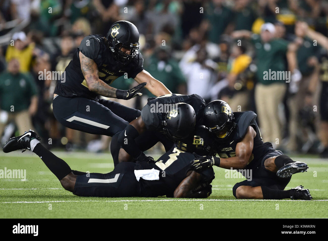 Waco, Texas, USA. 23rd Sep, 2017. Baylor Bears safety Chris Miller (3 ...