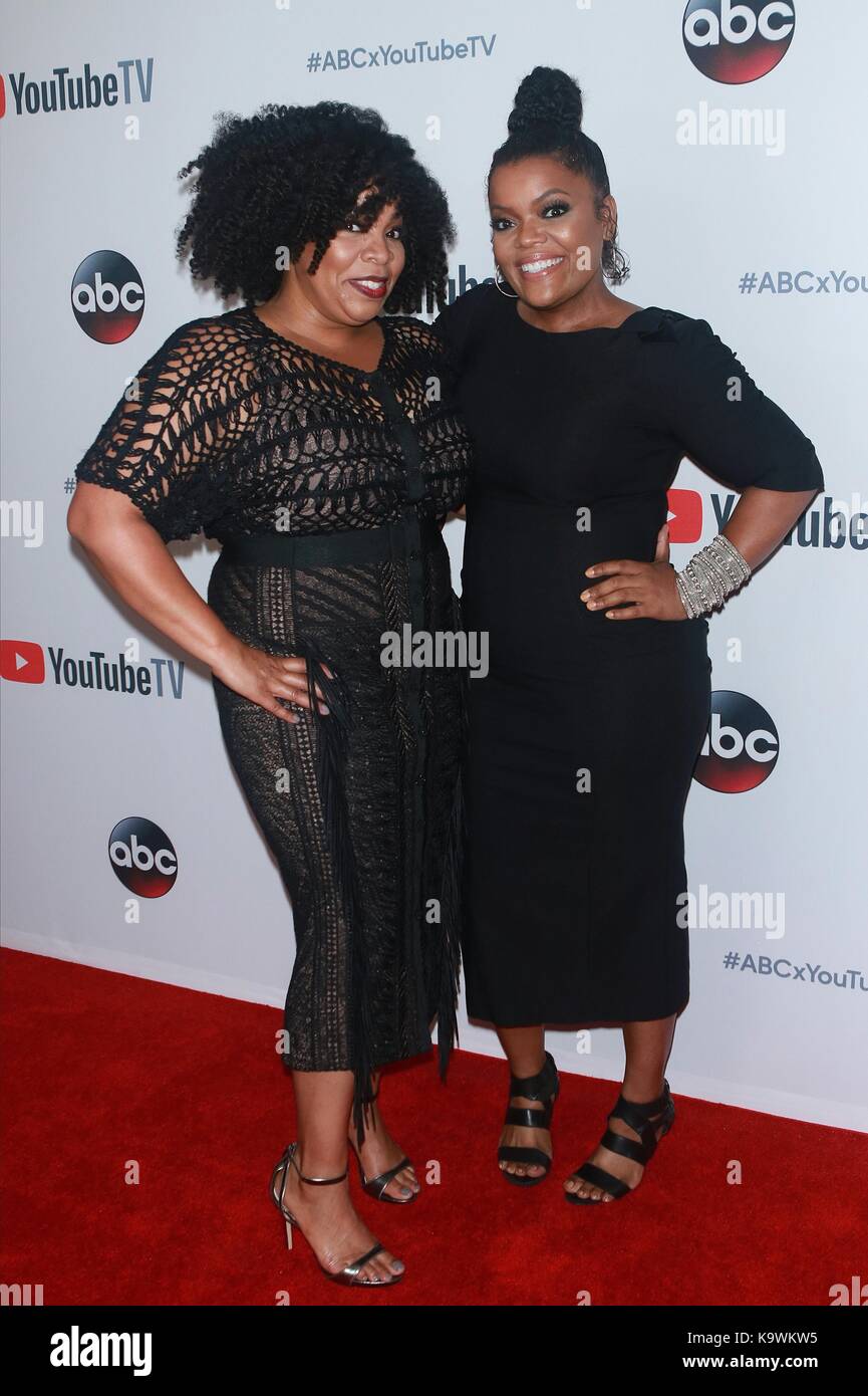 New York, NY, USA. 23rd Sep, 2017. Kimberly Hebert Gregory and Yvette ...