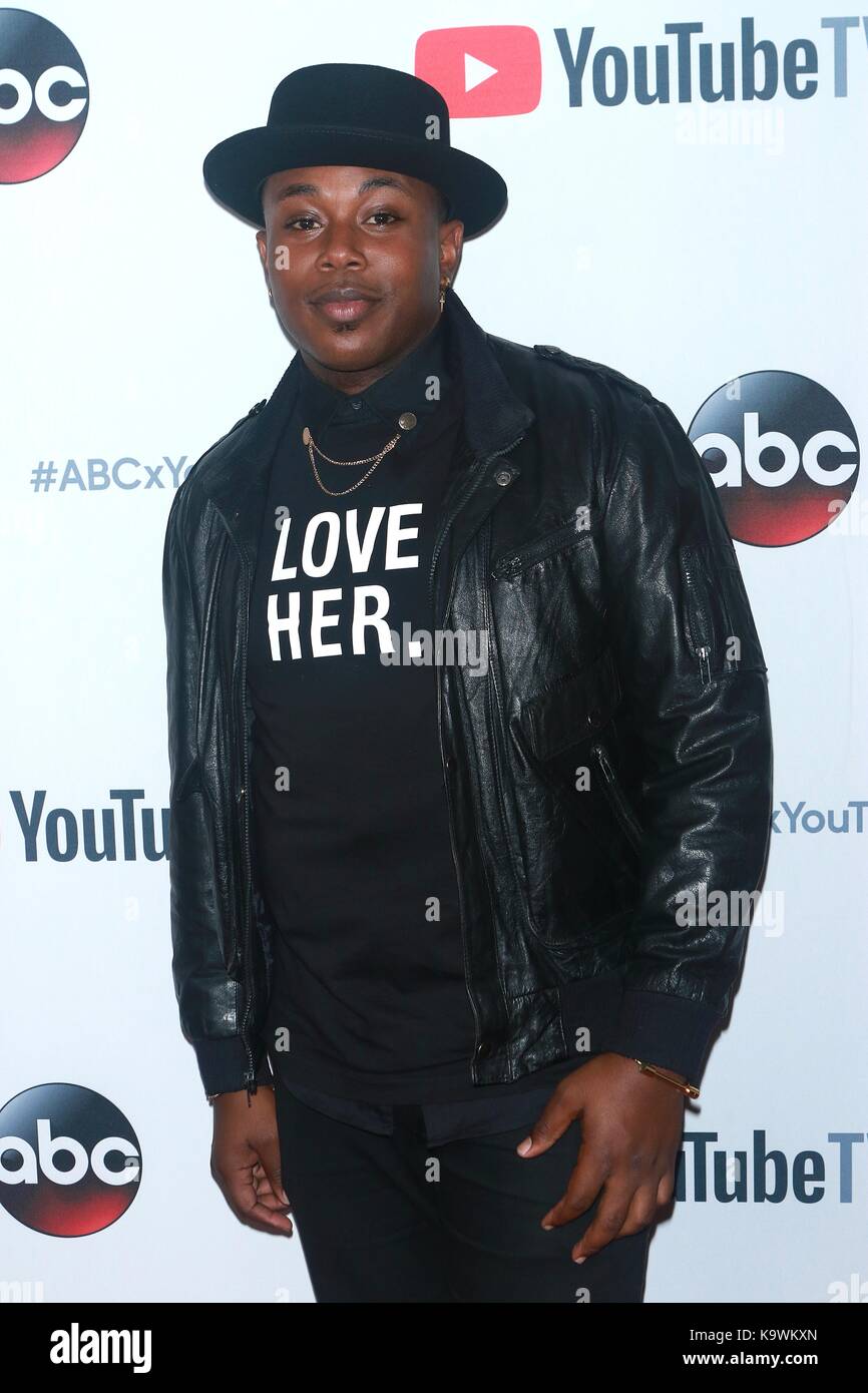 New York, NY, USA. 23rd Sep, 2017. Bernard David Jones at YouTube TV ...