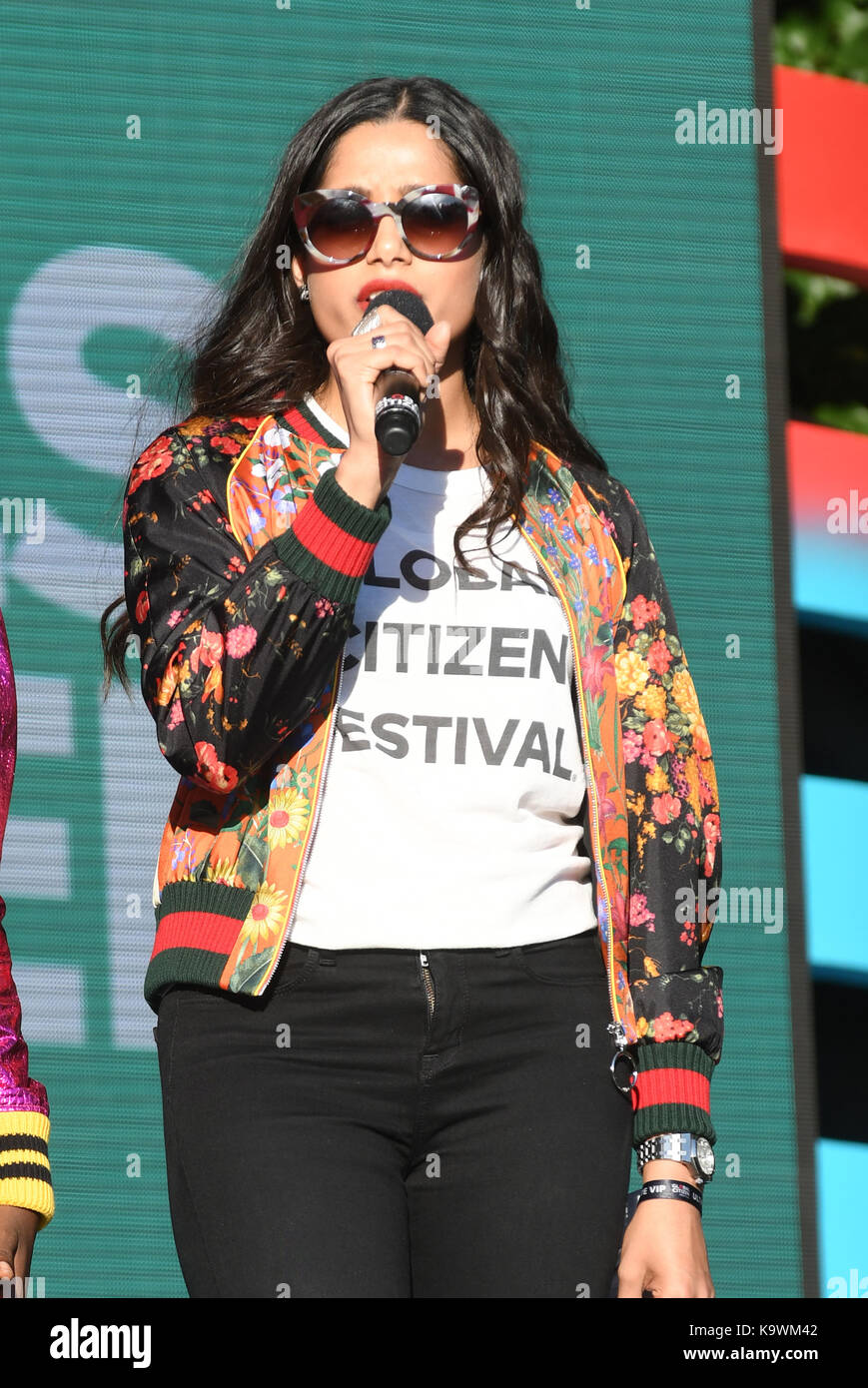 New York, NY, USA. 23rd Sep, 2017. Freida Pinto at the Global Citizens ...