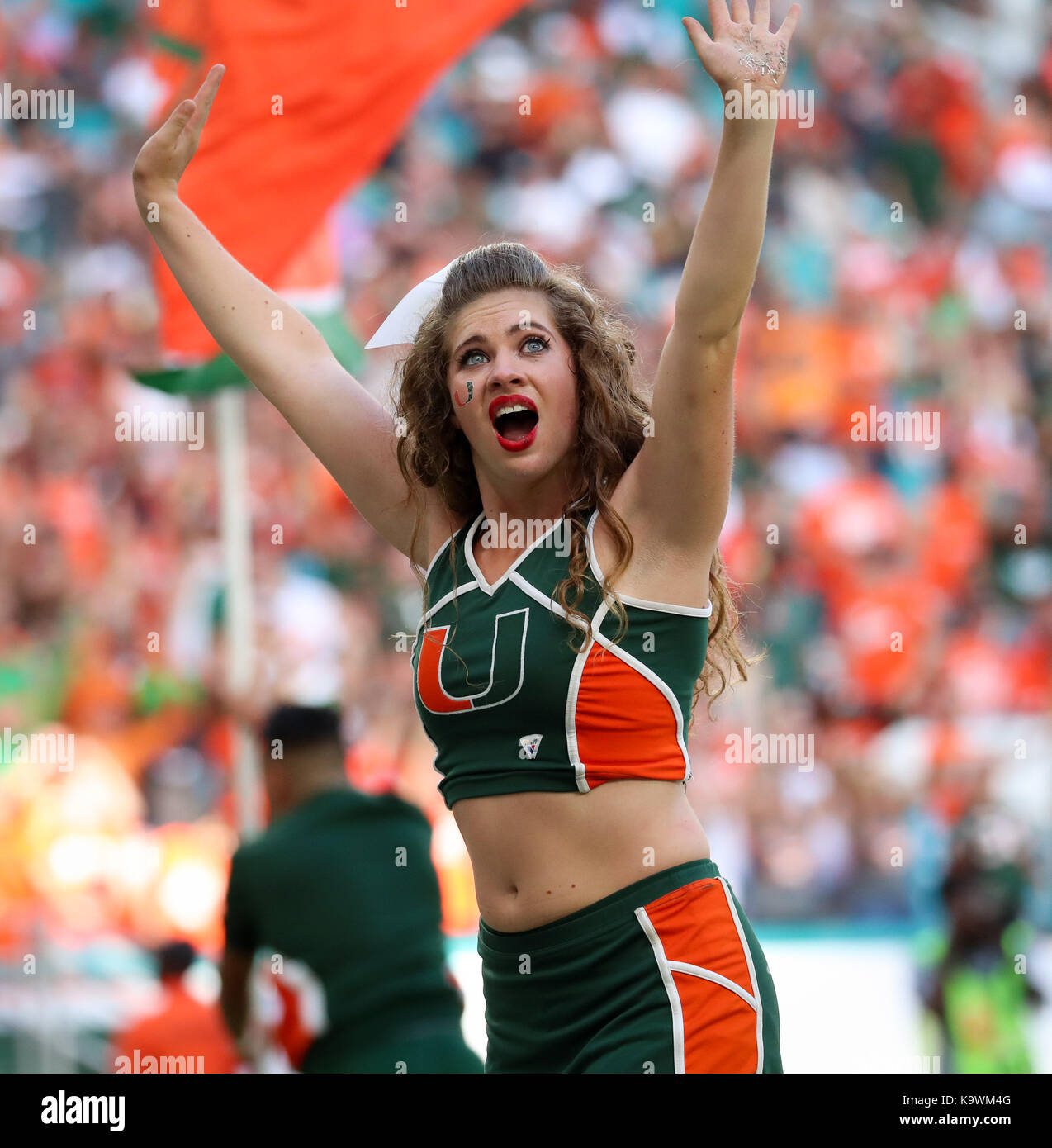 Miami Gardens, Florida, USA. 23rd Sep, 2017. A Miami Hurricanes ...