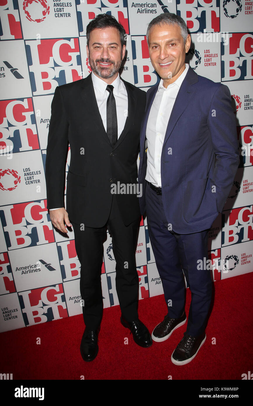 Beverly Hills, Ca. 23rd Sep, 2017. Jimmy Kimmel, Ariel Emanuel at the ...