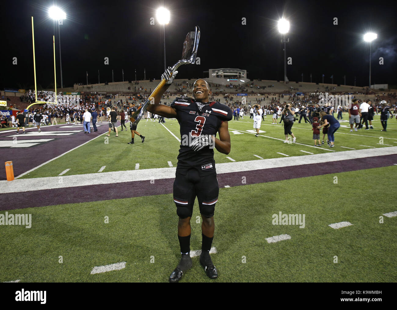Las Cruces, NM, USA. 23rd Sep, 2017. New Mexico State running back ...
