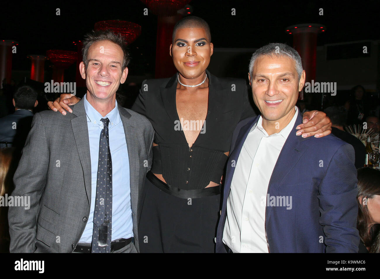 Beverly Hills, Ca. 23rd Sep, 2017. Peter Berg, EJ Johnson, Ariel ...