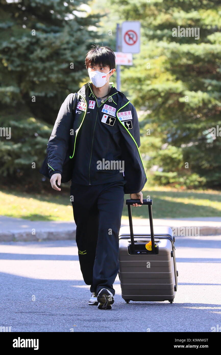 Sportplexe Pierrefonds, Montreal, Canada. 22nd Sep, 2017. Yuzuru Hanyu ...