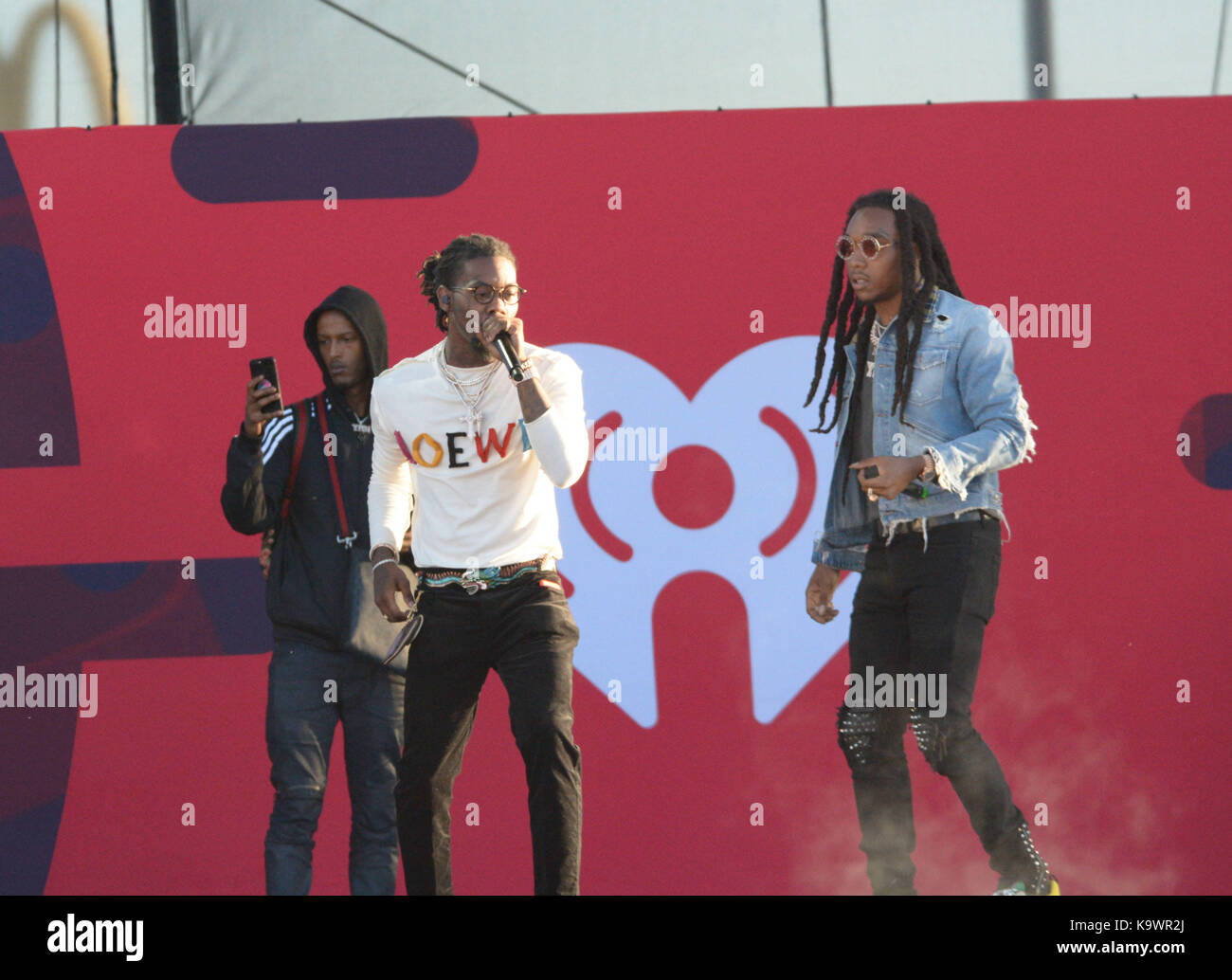Las Vegas, Nevada, USA. 24th Sep, 2017. Rap group The Migos perform at ...