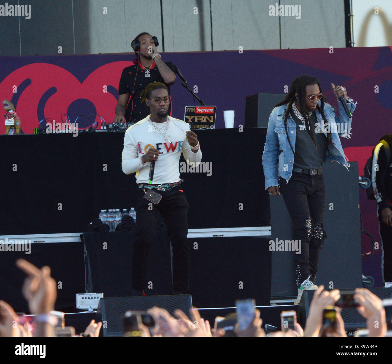 Las Vegas, Nevada, USA. 24th Sep, 2017. Rap group The Migos perform at ...