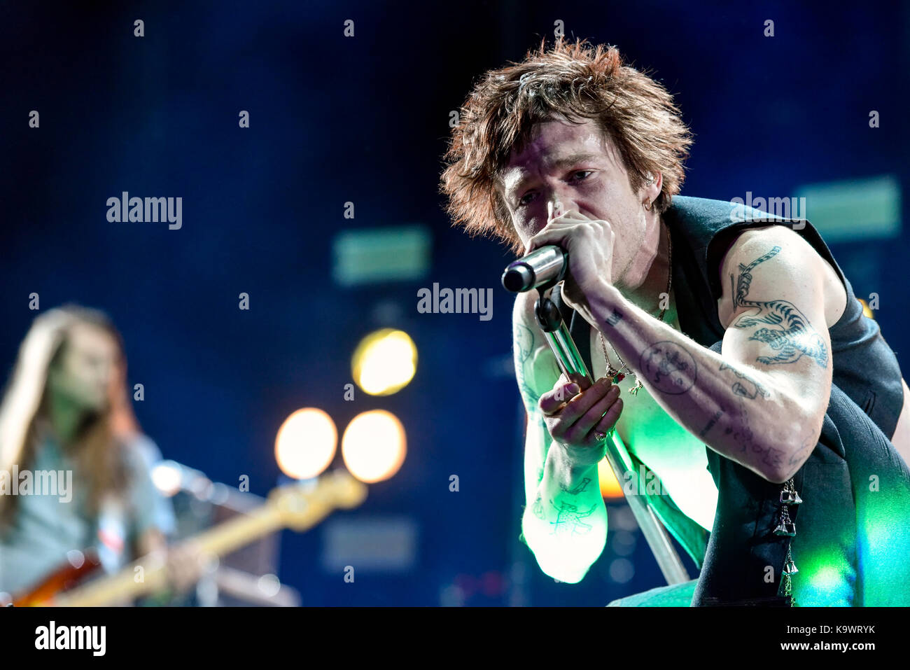 Las Vegas, USA. 23rd Sep, 2017 - Matt Shultz of Cage The Elephant ...