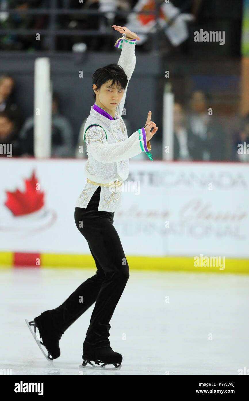 Sportplexe Pierrefonds, Montreal, Canada. 23rd Sep, 2017. Yuzuru Hanyu ...