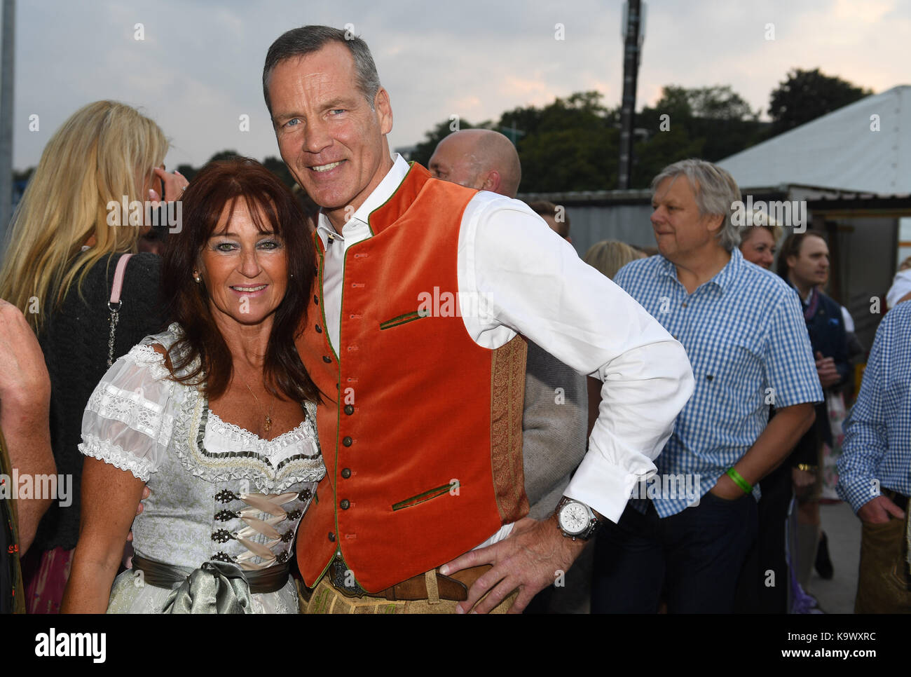 Munich, Germany. 23rd Sep, 2017. The boxer Herny Maske and his wife ...