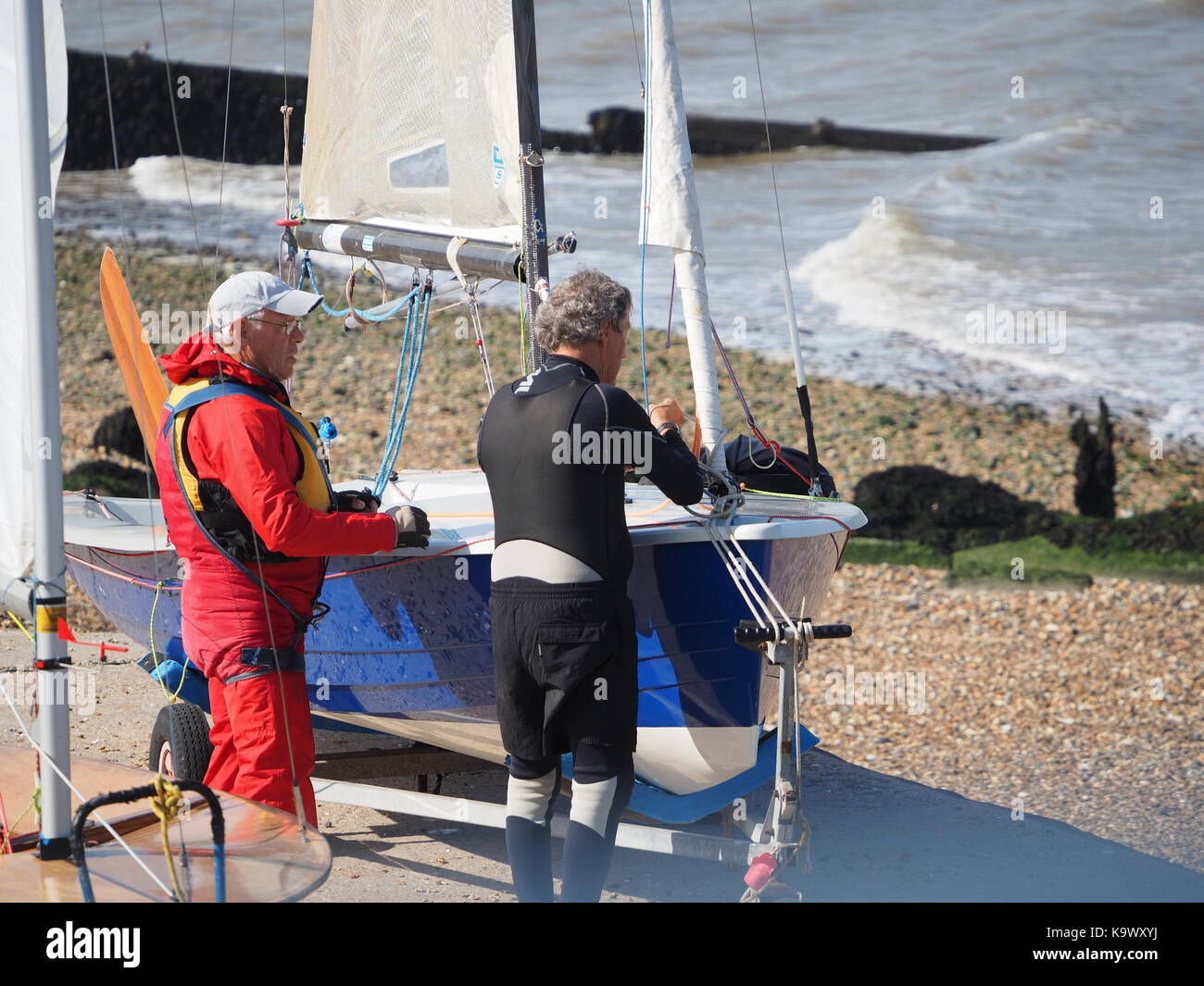 An Osprey class sailing dinghy Stock Photo - Alamy