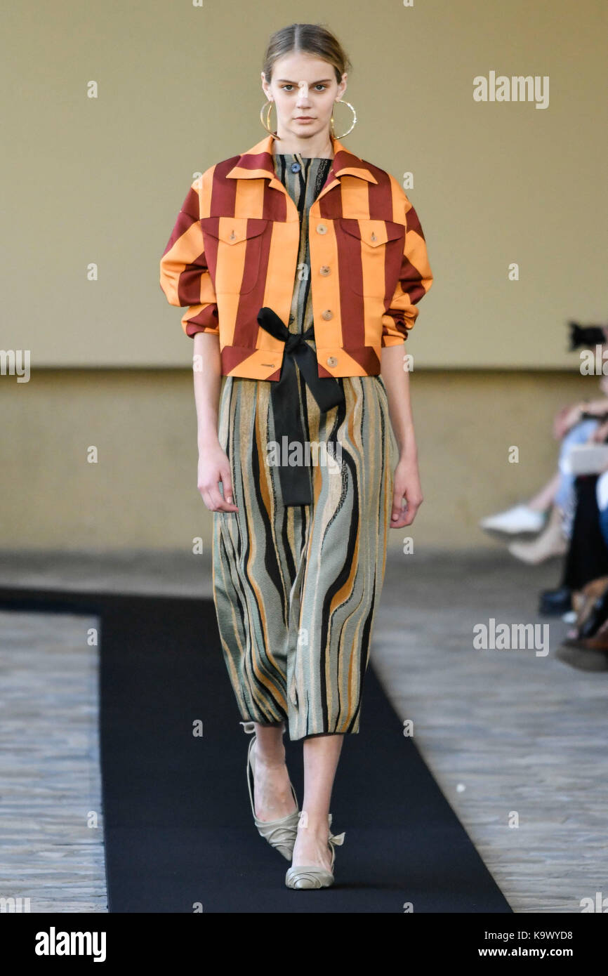 Milan, Italy. 24th Sep, 2017. Milan Fashion Week Spring Summer 2018 ...