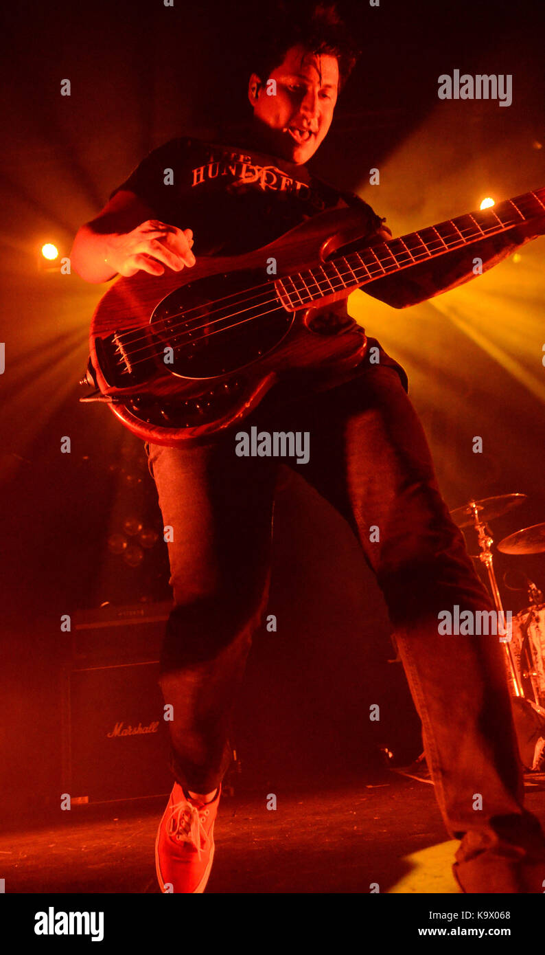 Minneapolis, Minnesota, USA. 23rd Sep, 2017. Bassist Jaime Preciado of ...