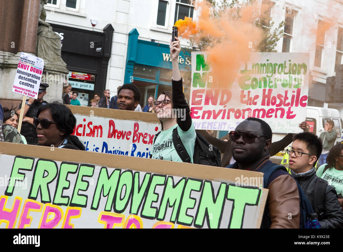 Anti racist brighton protest hi-res stock photography and images - Alamy