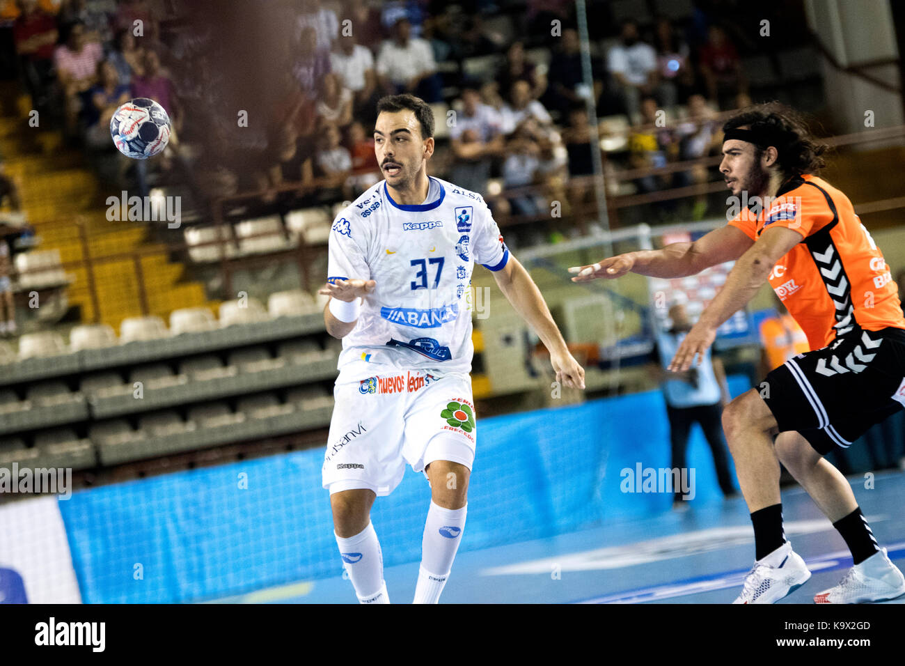 Leon, Spain. 24th September, 2017. Alex Costoya (Winger, CB Ademar Leon ...
