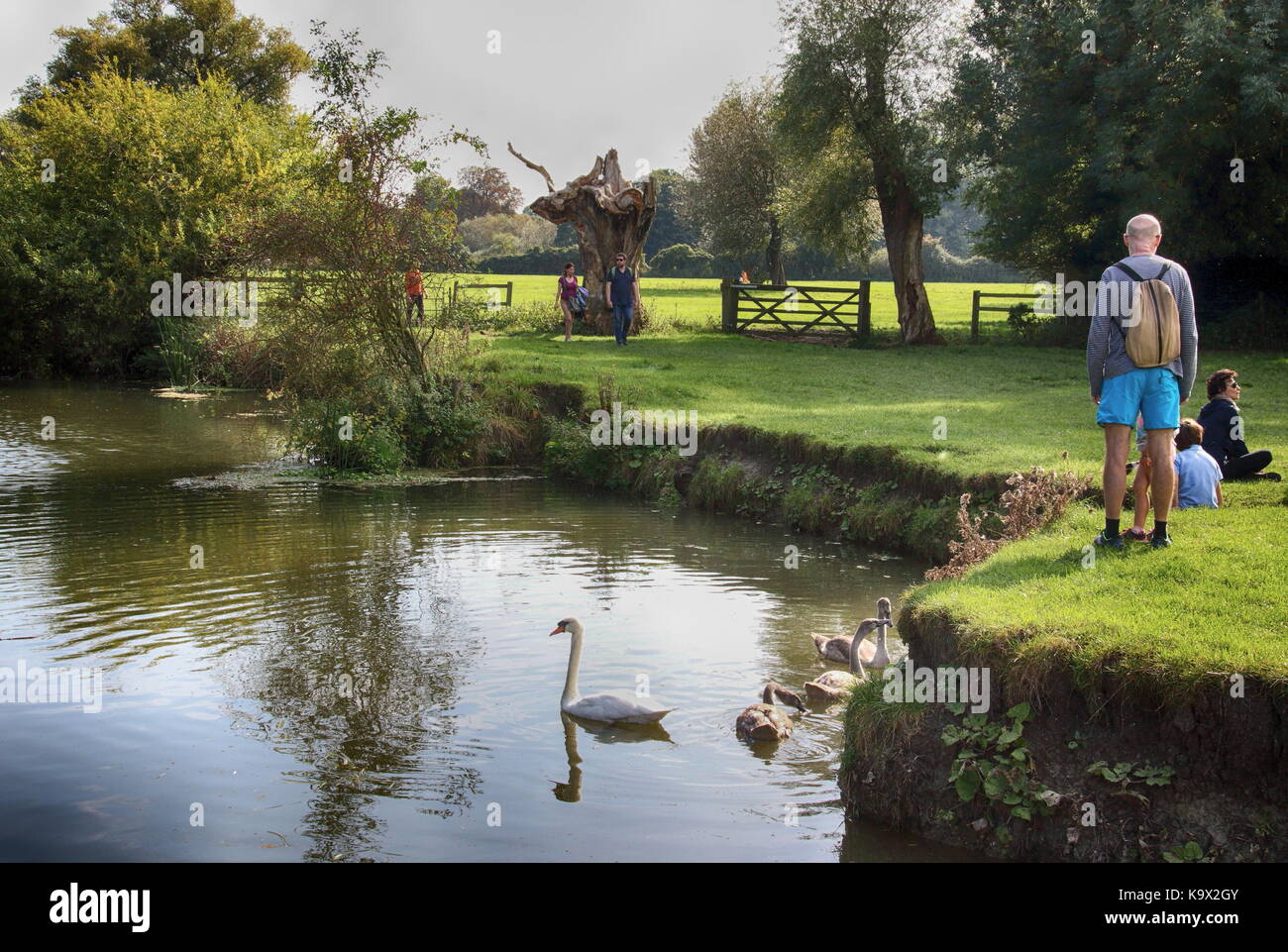 Grantchester, UK. 24th Sep, 2017. Autumnal scenes in the village of ...