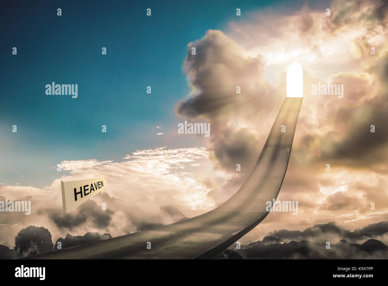 Gate life path heaven hi-res stock photography and images - Alamy