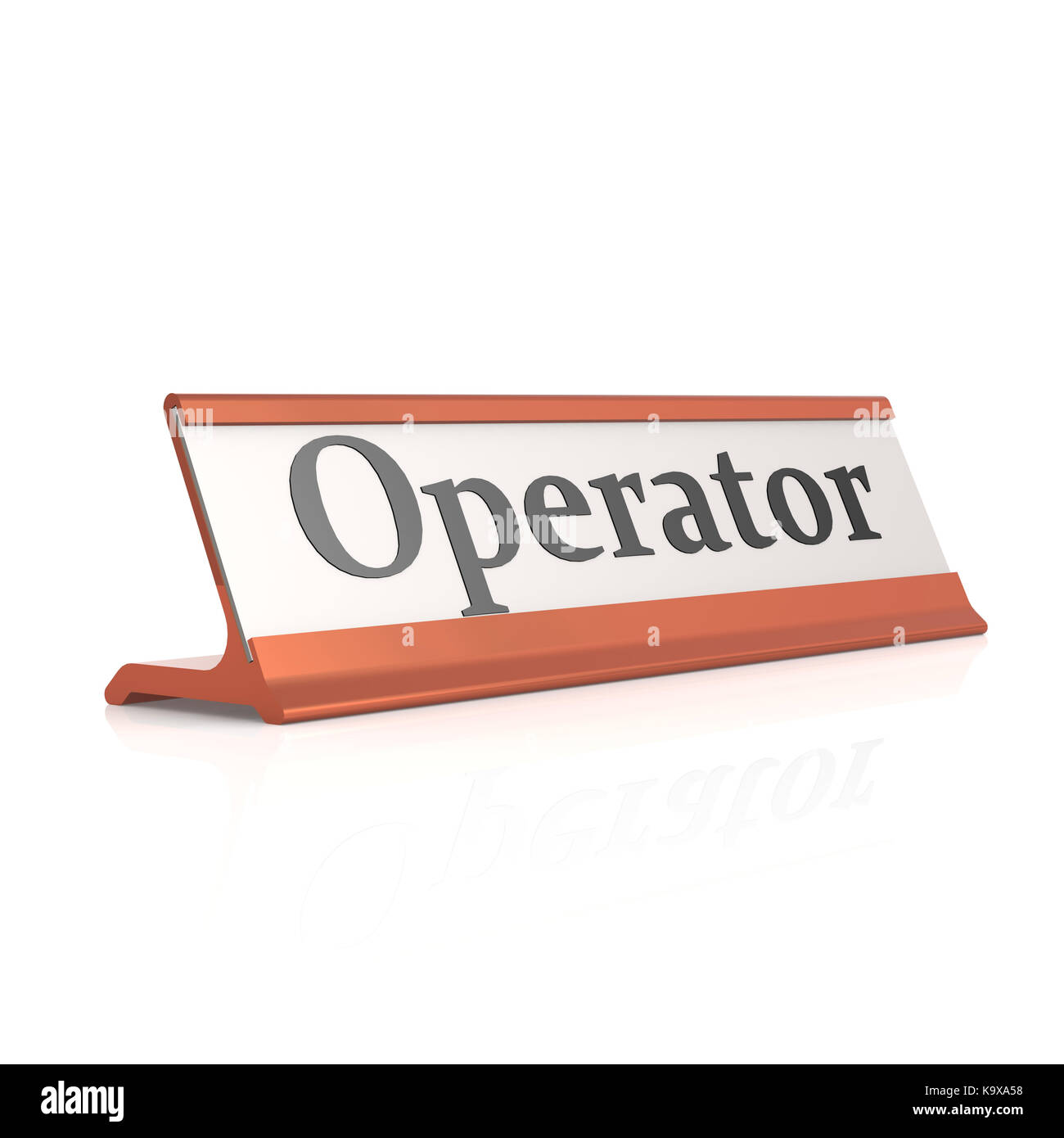 Operator table tag Stock Photo - Alamy