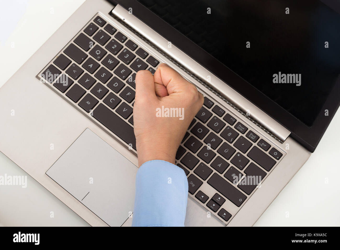 Fist on keyboard hi-res stock photography and images - Alamy