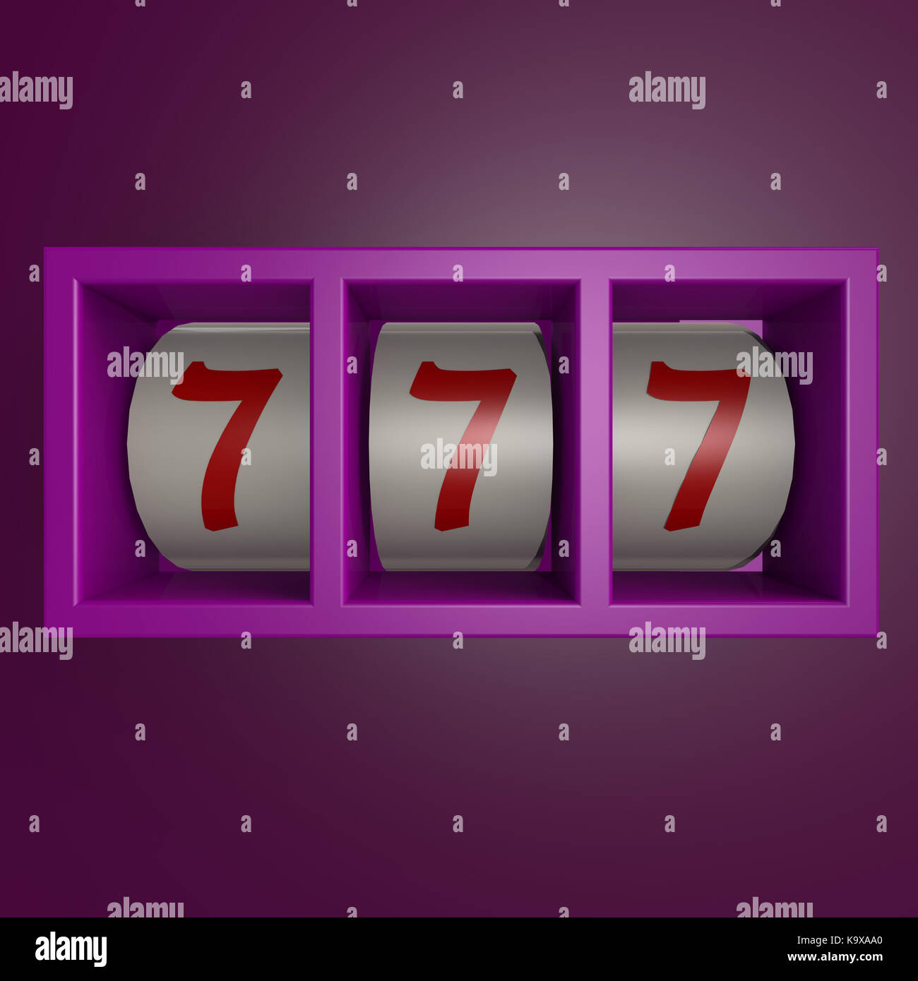 Gamble machine 777 Stock Photo - Alamy