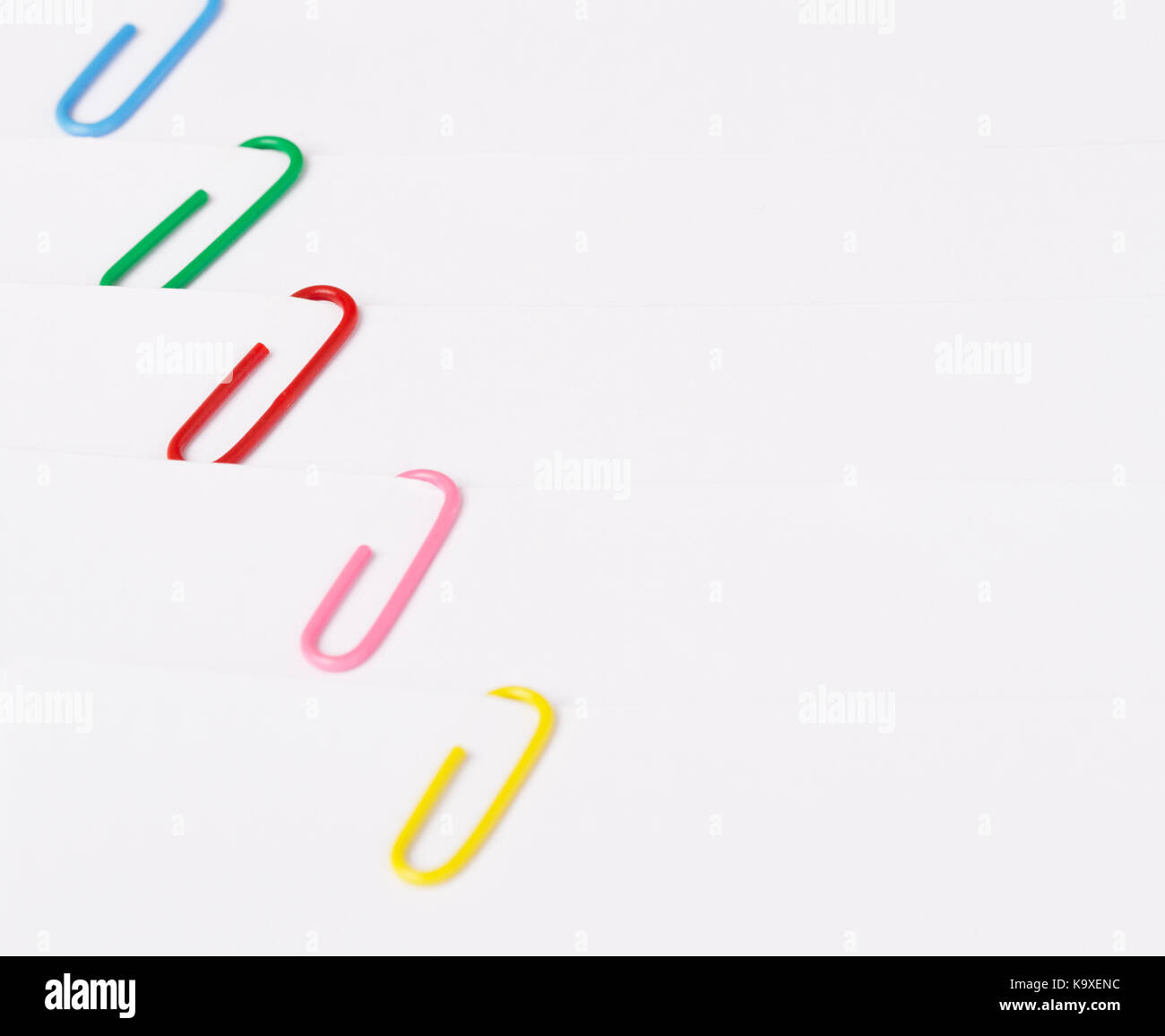 White paper red paperclip attached hi-res stock photography and images ...