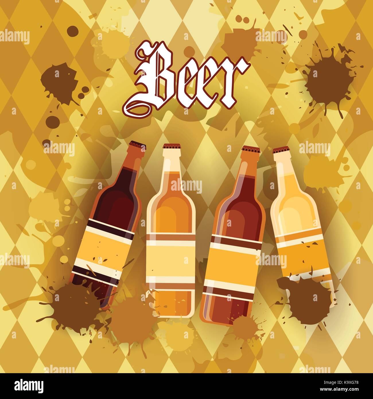 Oktoberfest Traditional Beer Festival Banner Holiday Poster Stock ...