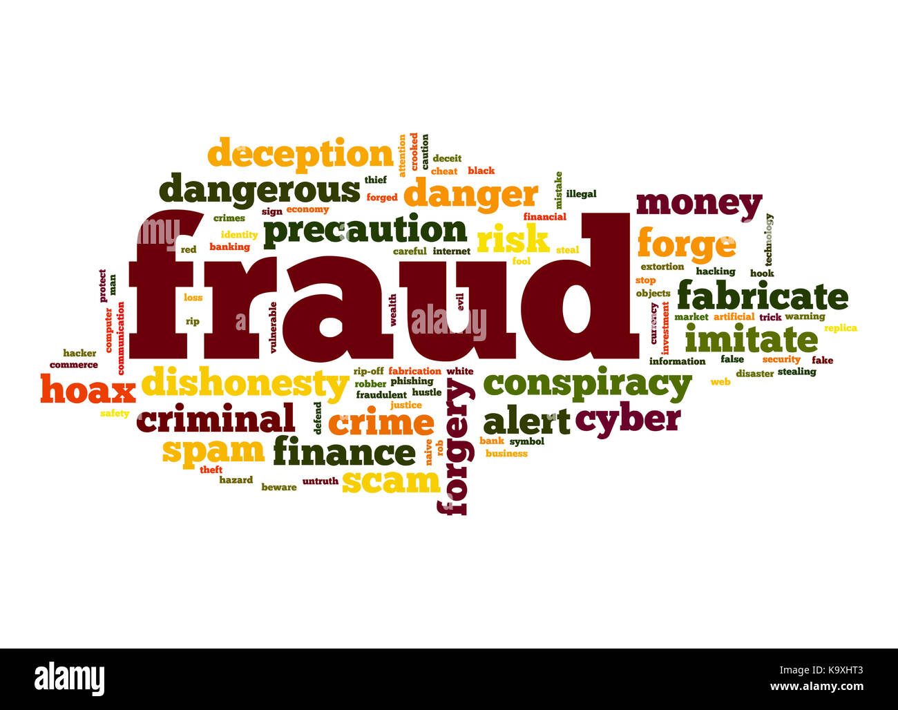 Fraud word cloud Stock Photo - Alamy
