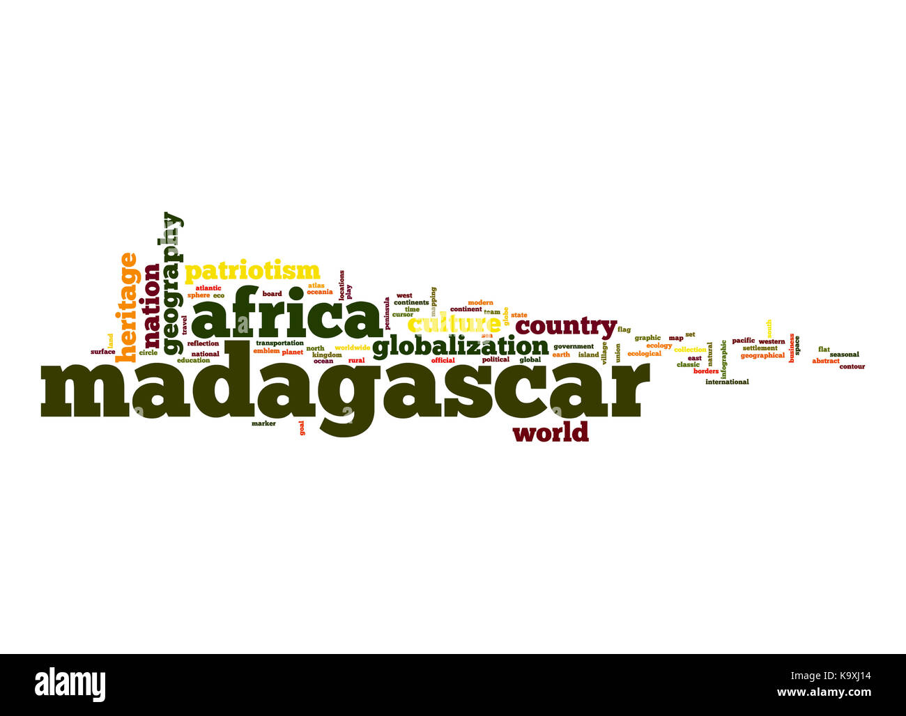 Madagascar word cloud Stock Photo - Alamy