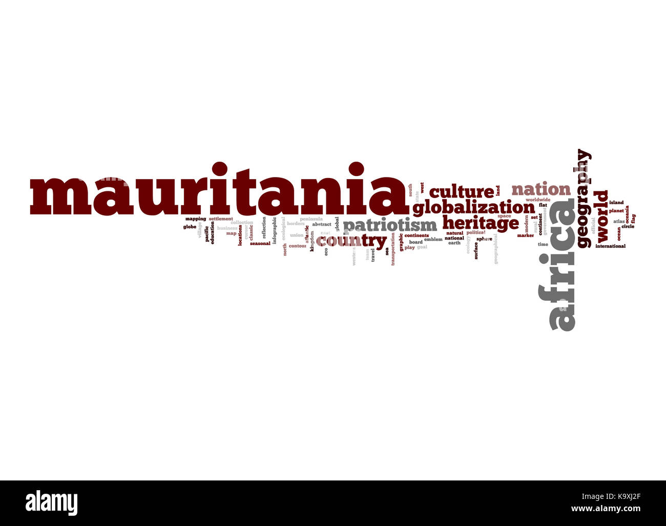 Mauritania word cloud Stock Photo - Alamy