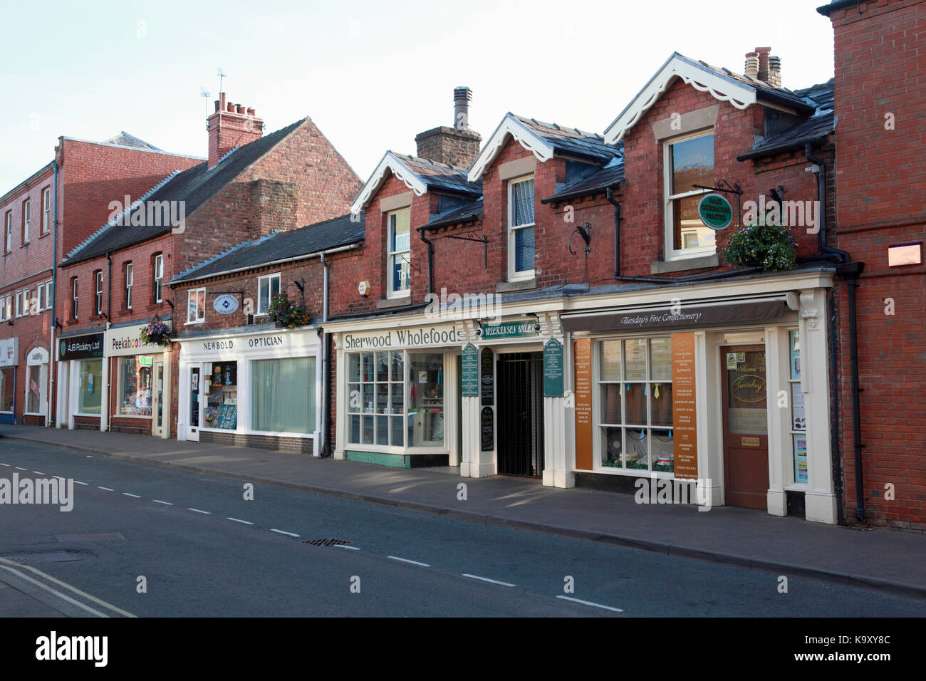 Row Of Shops High Street Uk Stock Photos & Row Of Shops High Street Uk ...