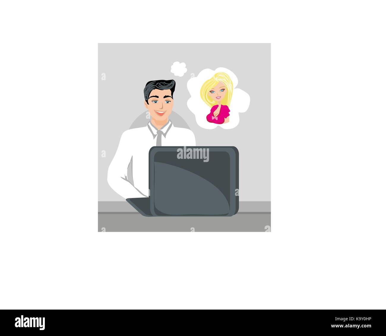 Love in web Stock Vector Image & Art - Alamy