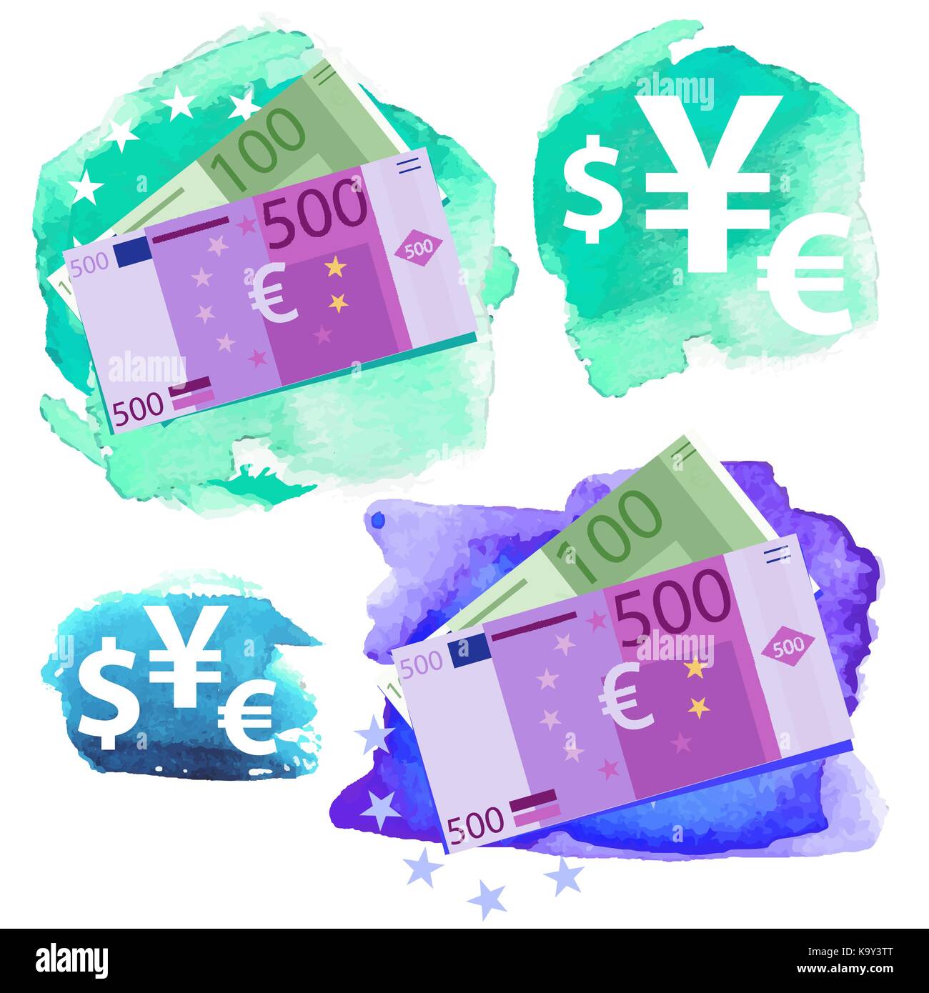 100 euro note Stock Vector Images - Alamy