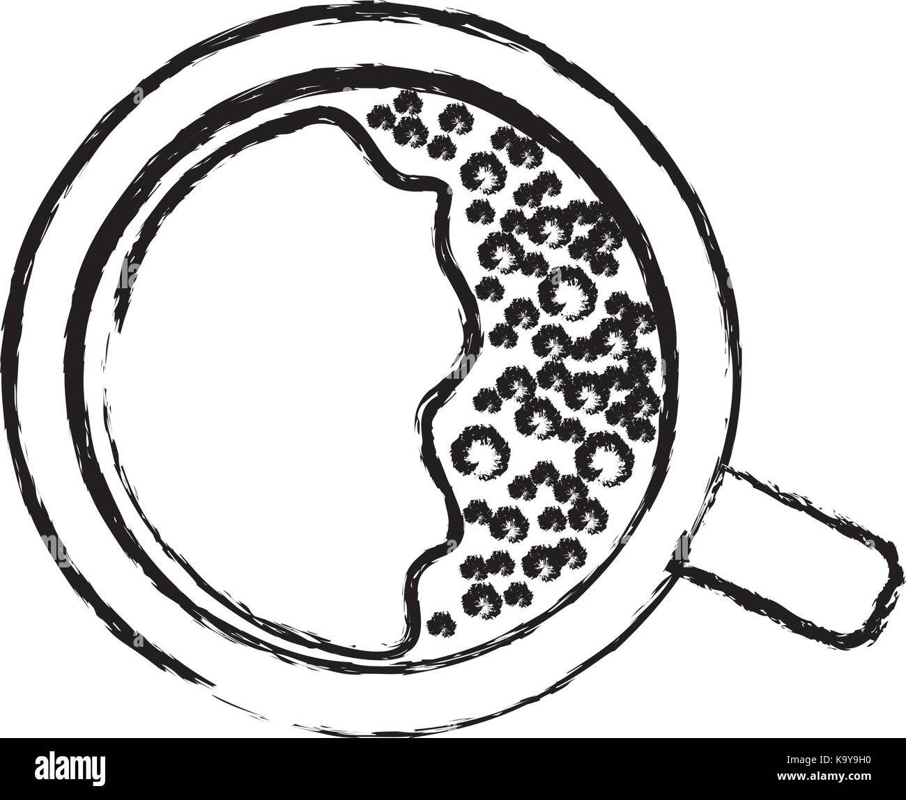 Blurred silhouette mug cappuccino hi-res stock photography and images ...