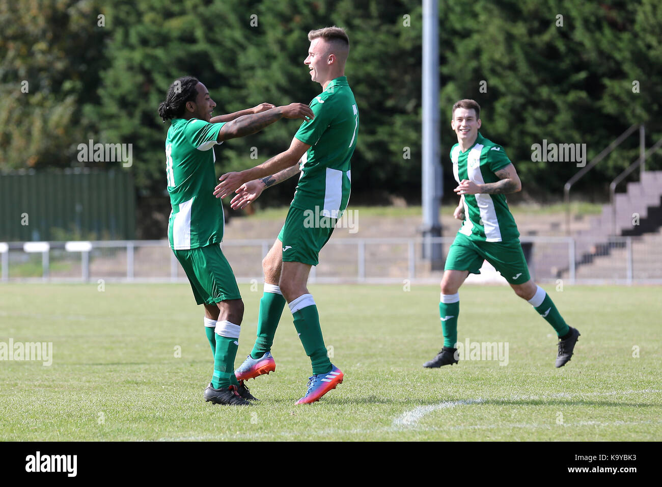 Rampley of Whitton United scores the third goal for his team and ...