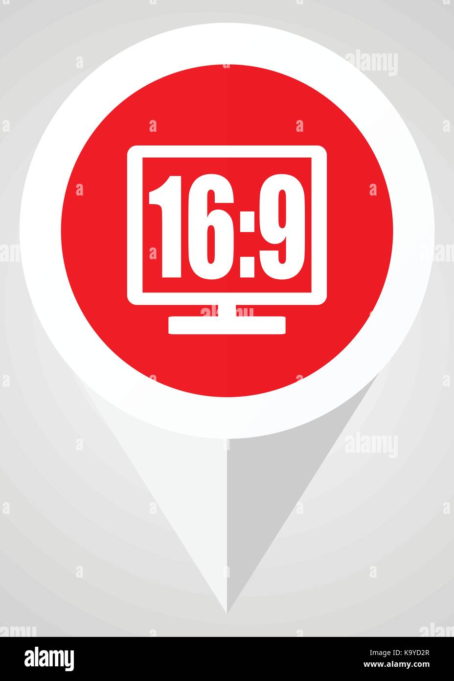 16 9 Display Icon High Resolution Stock Photography and Images - Alamy