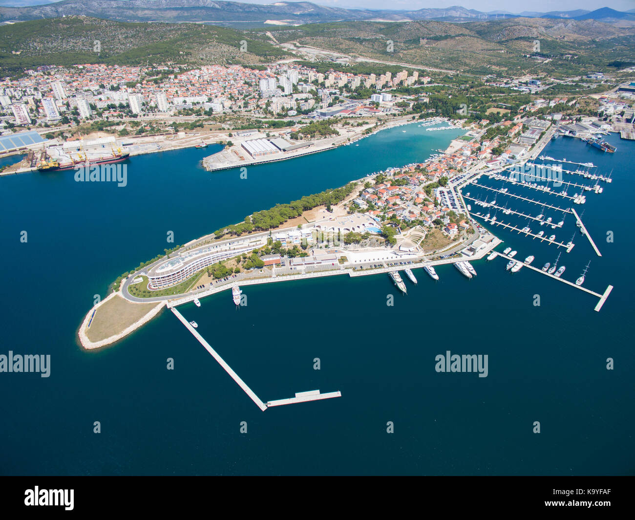 Aerial view of Sibenik in Croatia Stock Photo - Alamy