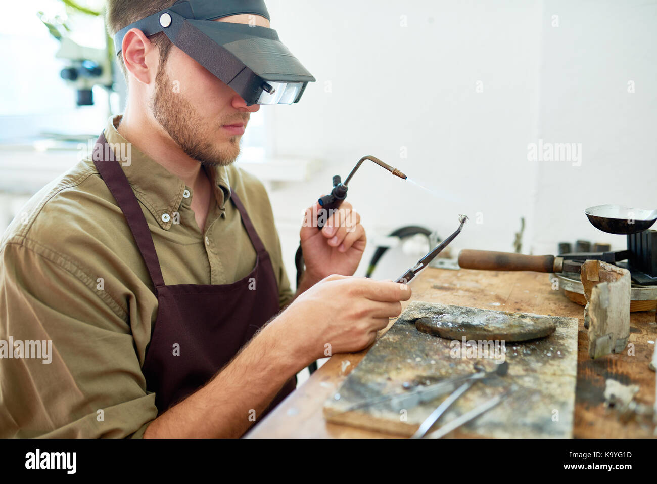 Craftsman holding welding hi-res stock photography and images - Alamy