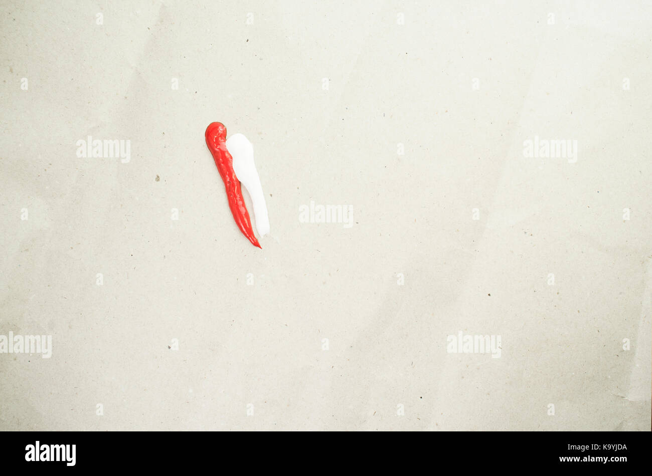 poster paint on a paper surface - directly above Stock Photo - Alamy